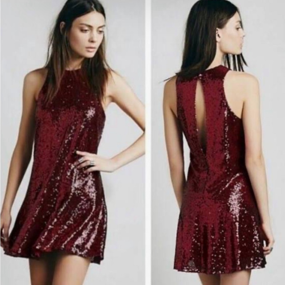 Free People Red Party Dress - Gem